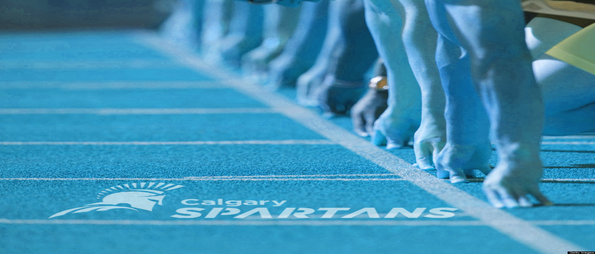 CSTC Meets Slide logo – Calgary Spartans Track and Field